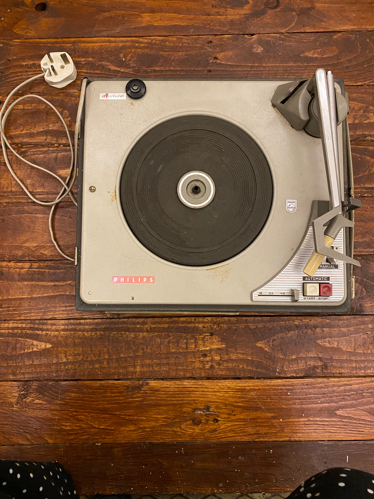 Grey record player | OUTTS